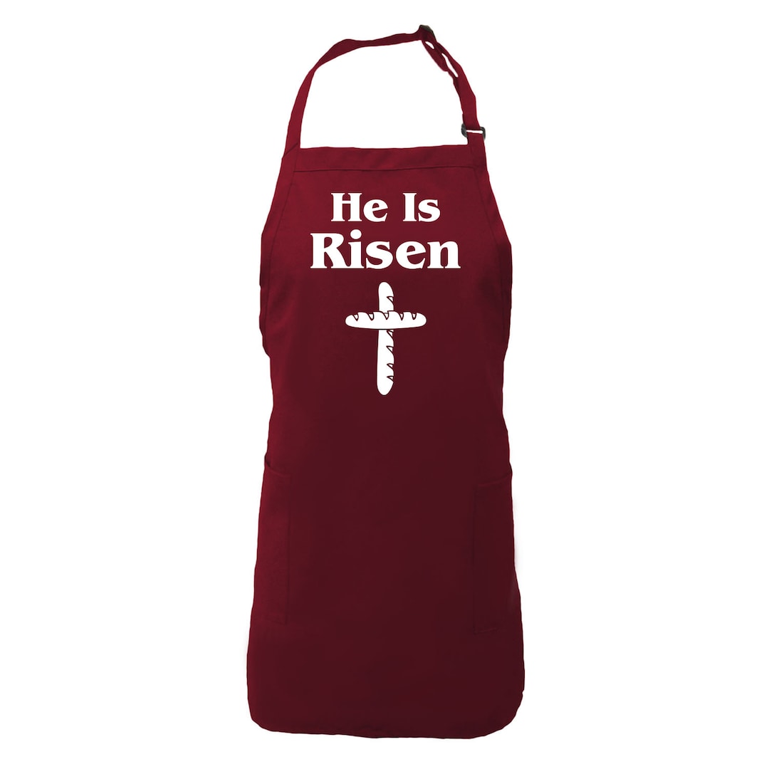 He is Risen Apron With 2 Patch Pockets - Etsy