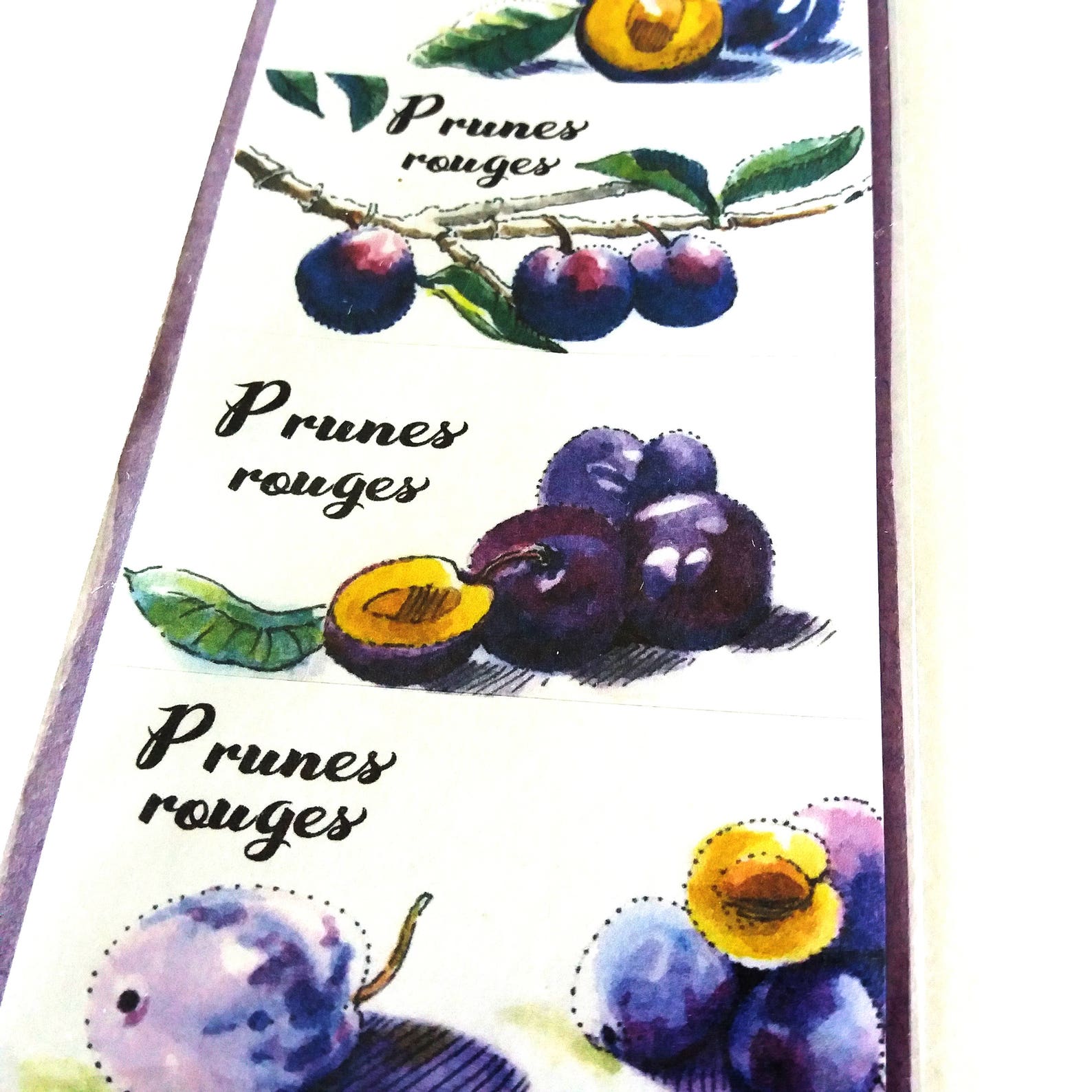 Plum Jam Labels Plum Label Fruit Sticker Jam Jar Labels | Etsy