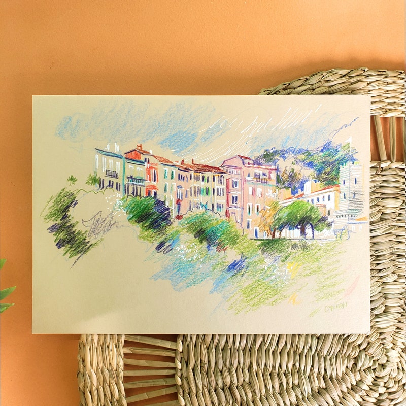 Colored Pencil House - Etsy