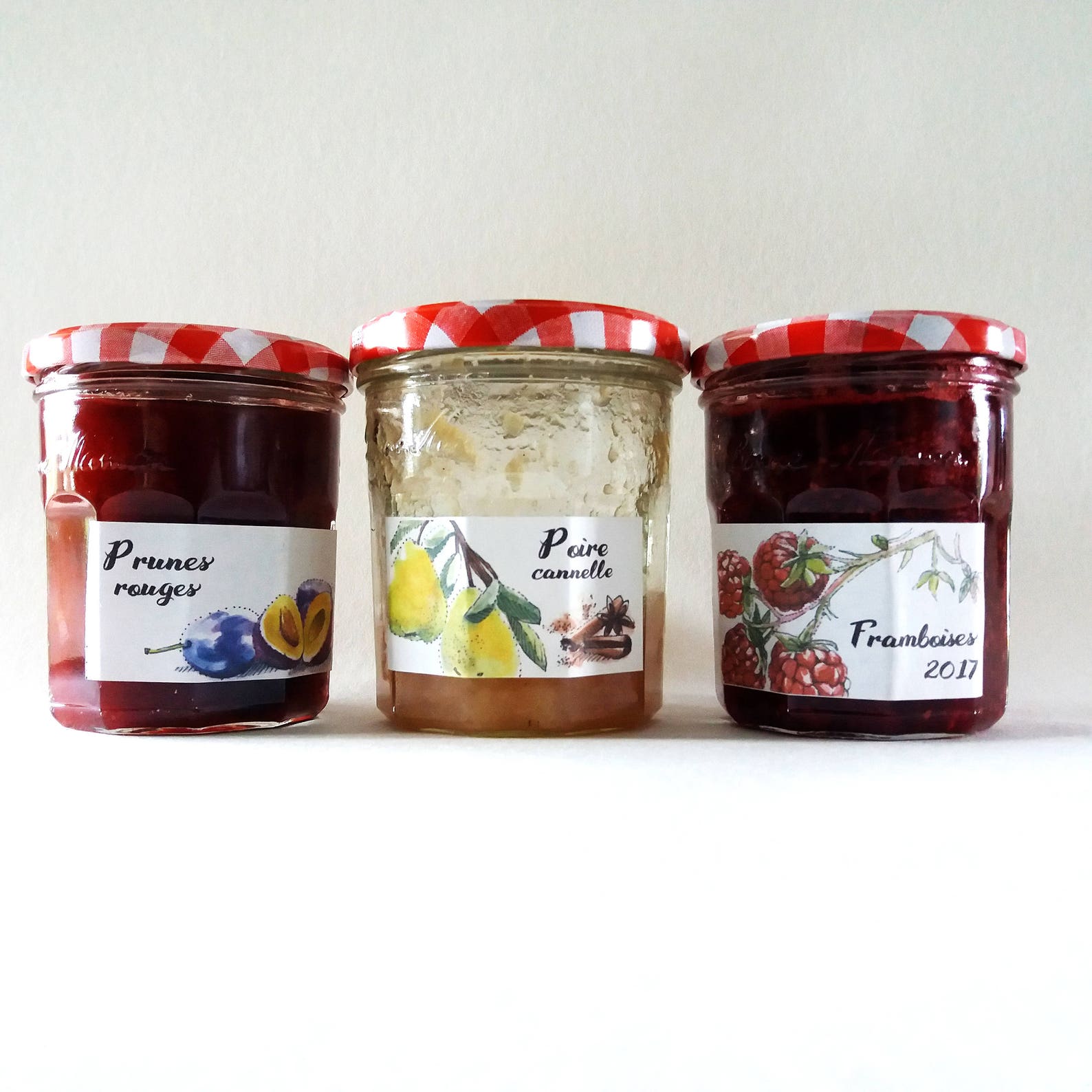 Labels Pear Jams, Handmade Stickers, Fruit Stickers, Jam Jars Label ...