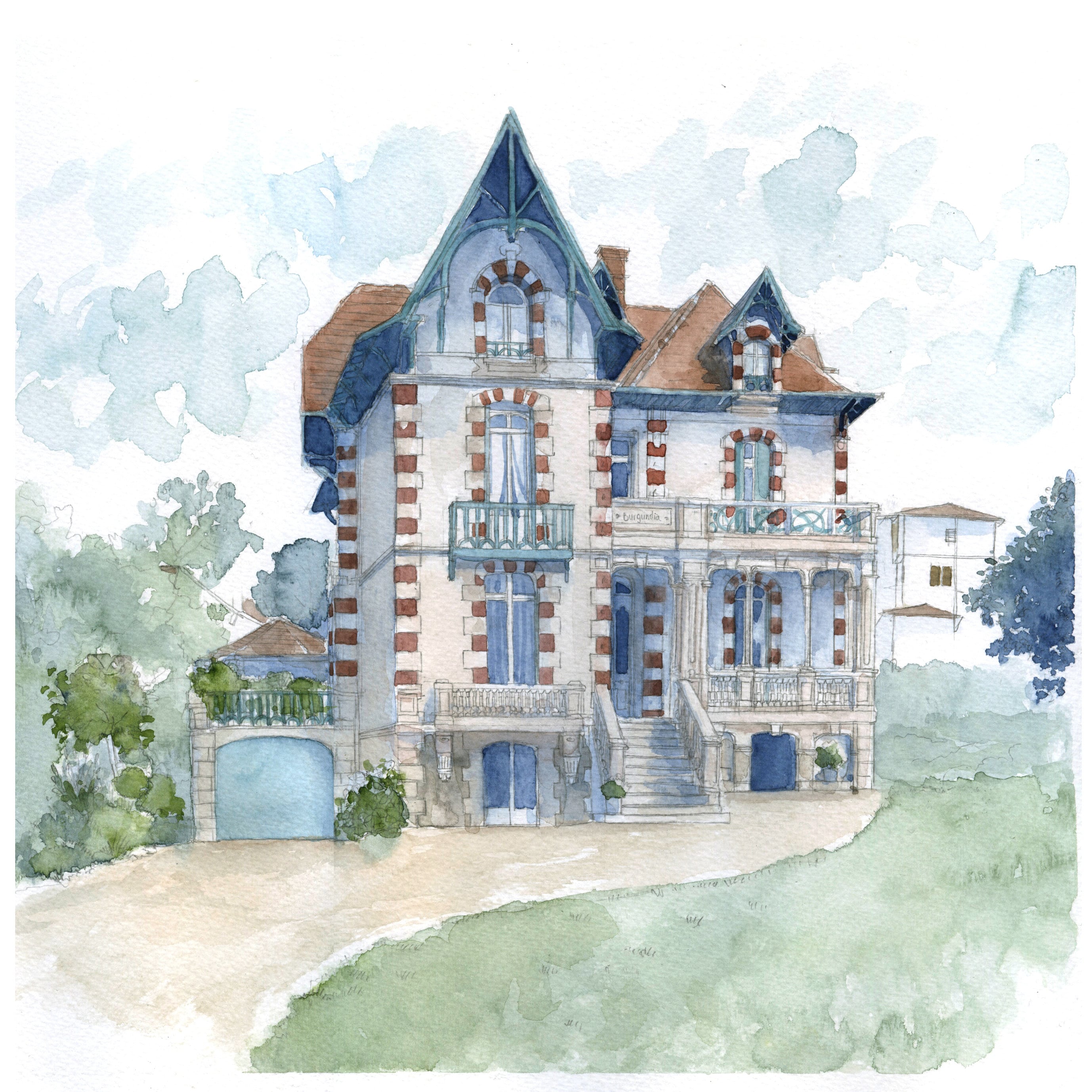 Custom House Portrait Unique Architecture Drawing Custom | Etsy