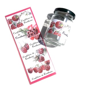 Raspberry Jam Labels, Canning Labels Customizable, Raspberry Jam ...