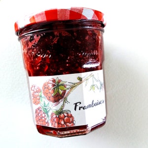 Raspberry Jam Labels, Canning Labels Customizable, Raspberry Jam ...