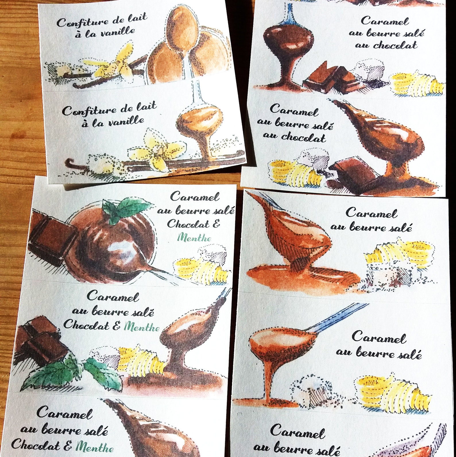 Salted Butter Caramel Labels Canning Labels Customizable | Etsy