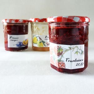 Raspberry Jam Labels, Canning Labels Customizable, Raspberry Jam ...