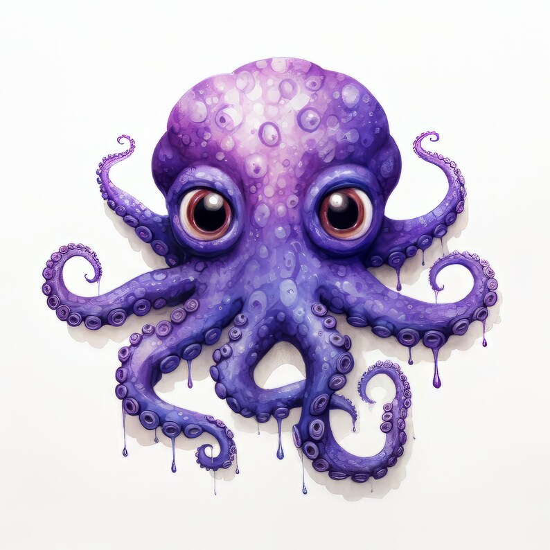 OCTOPUS Clipart Bundle | High Quality | 300 Dpi | 13 Transparent ...