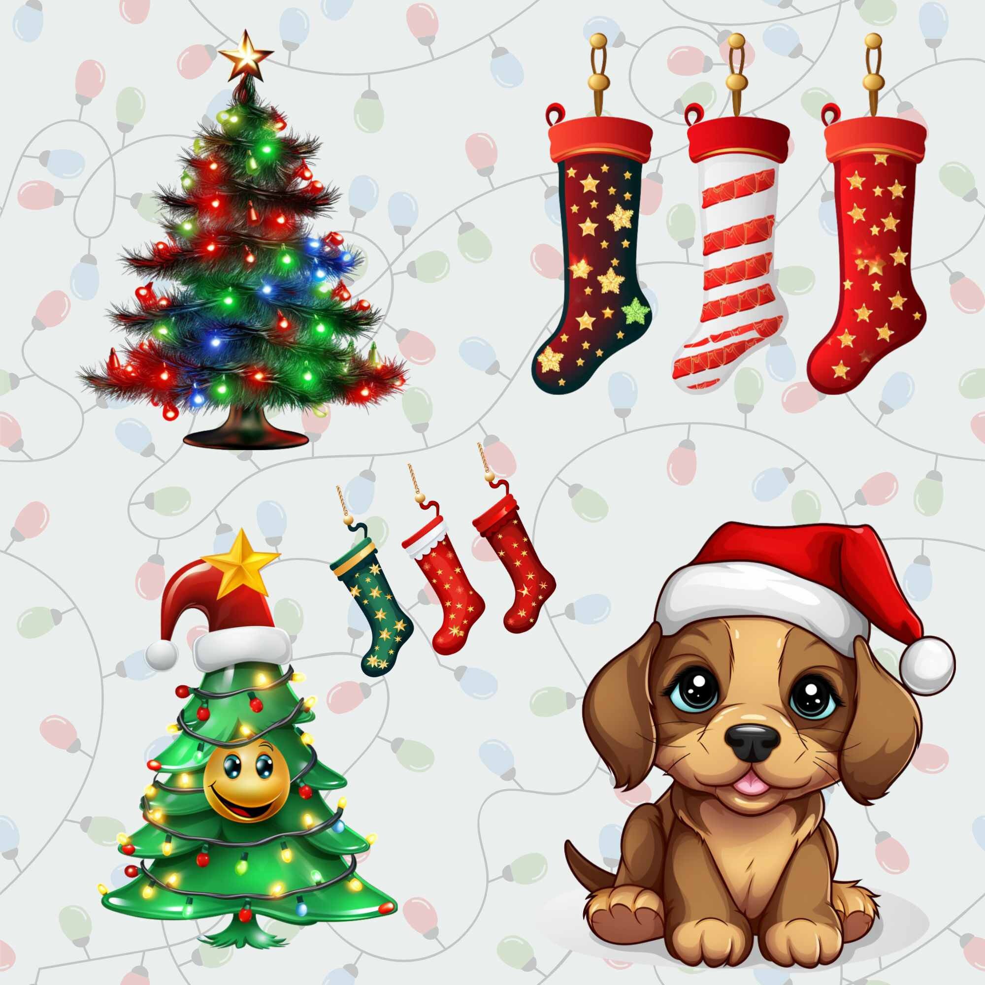 Christmas Clipart Bundle 2b 300 Dpi High Quality - Etsy