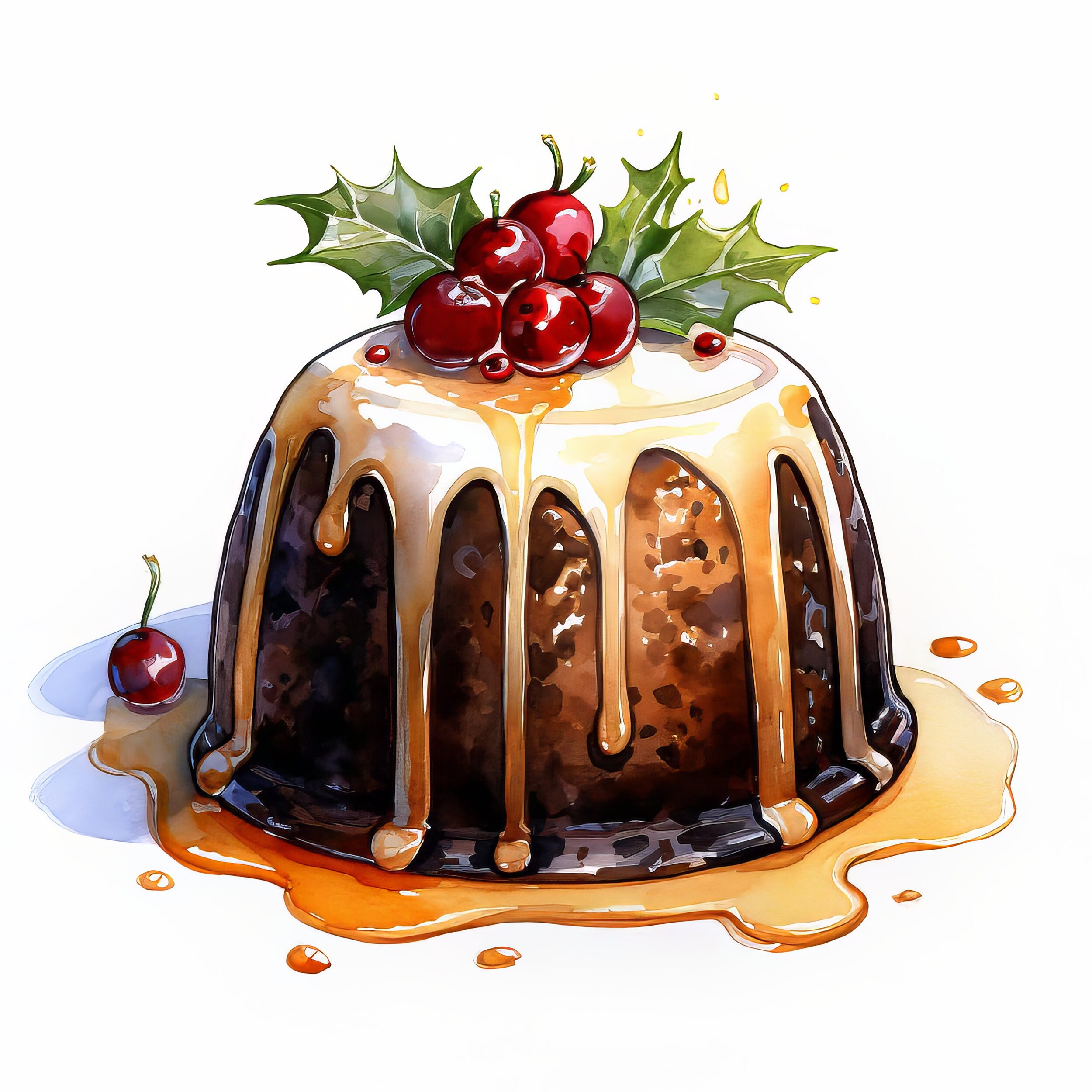 Christmas PUDDING | Clipart Bundle 2 | 300 Dpi High Quality ...