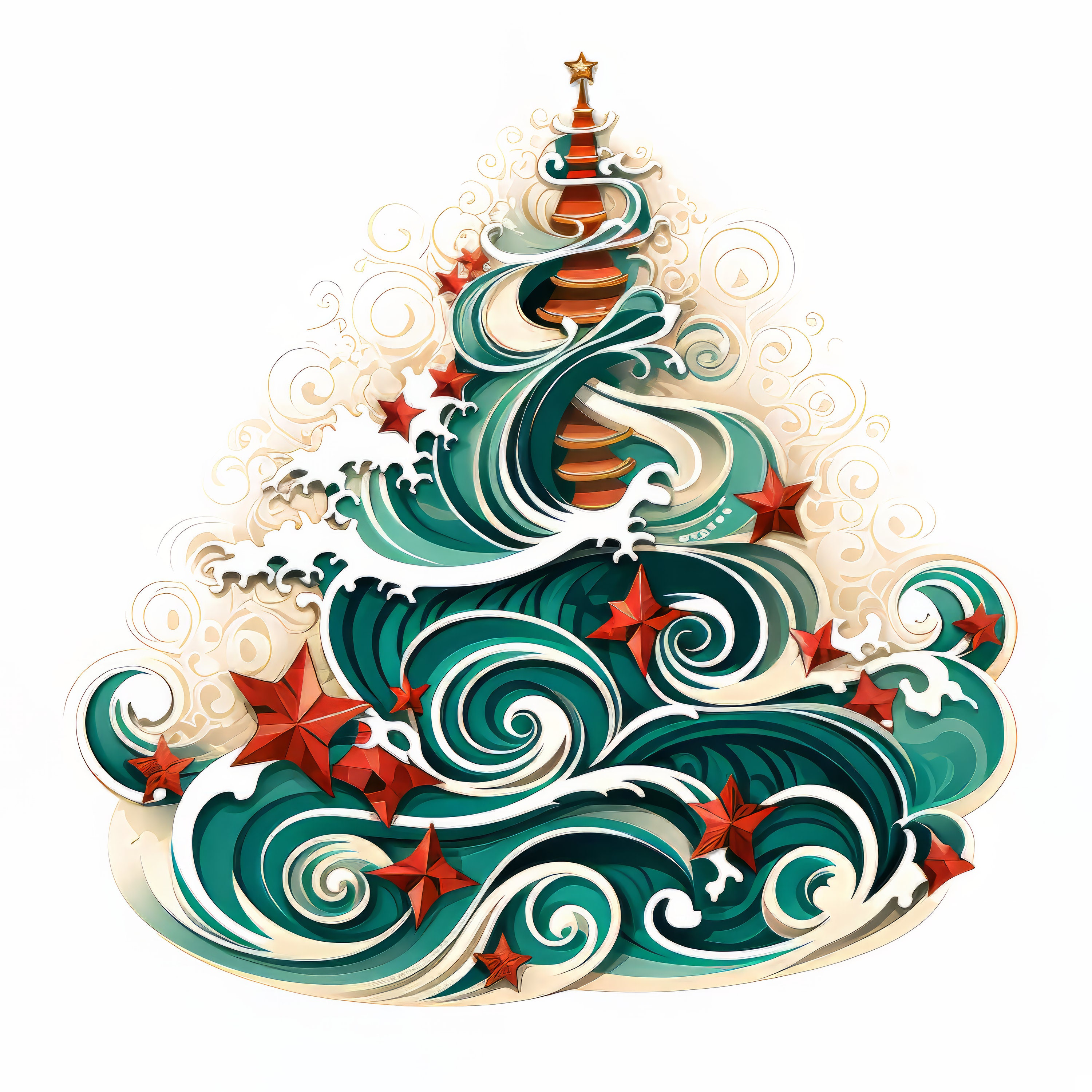 Christmas Beach Themed Clipart Bundle 300 Dpi High Quality Commercial ...