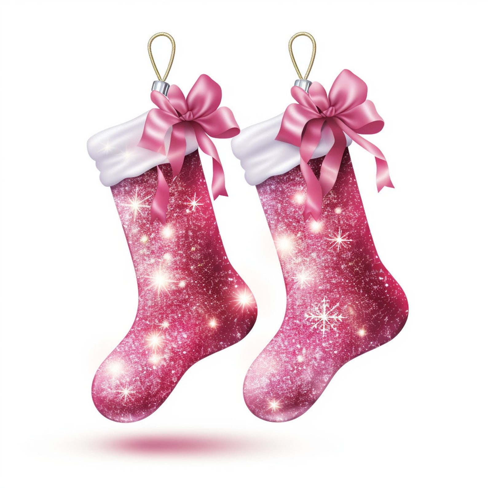 Christmas Stockings Clipart Bundle 6 300 Dpi High Quality Commercial ...