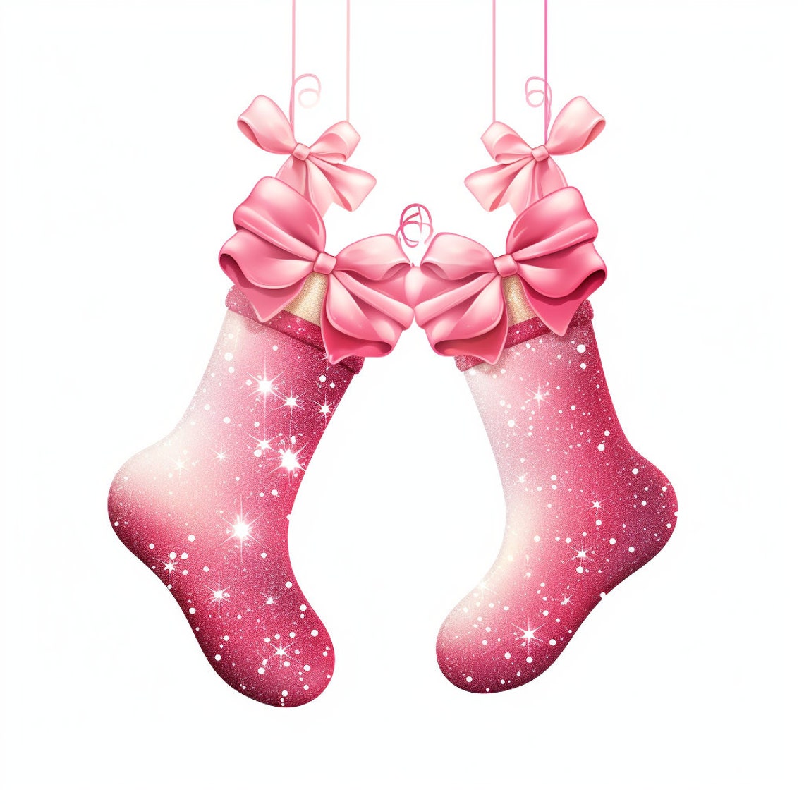 Christmas Stockings Clipart Bundle 6 | 300 Dpi High Quality ...