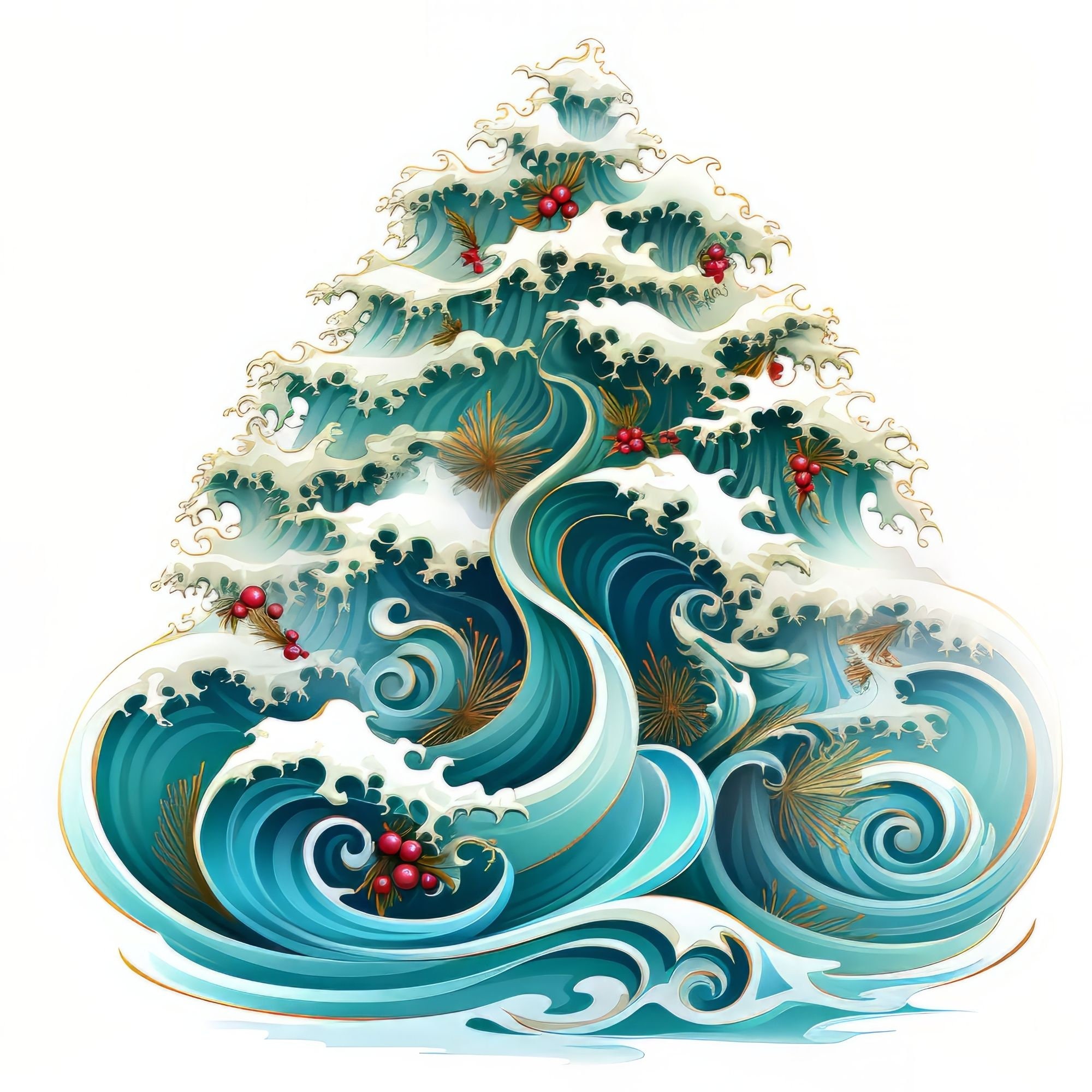 Christmas Beach Themed Clipart Bundle | 300 Dpi High Quality ...