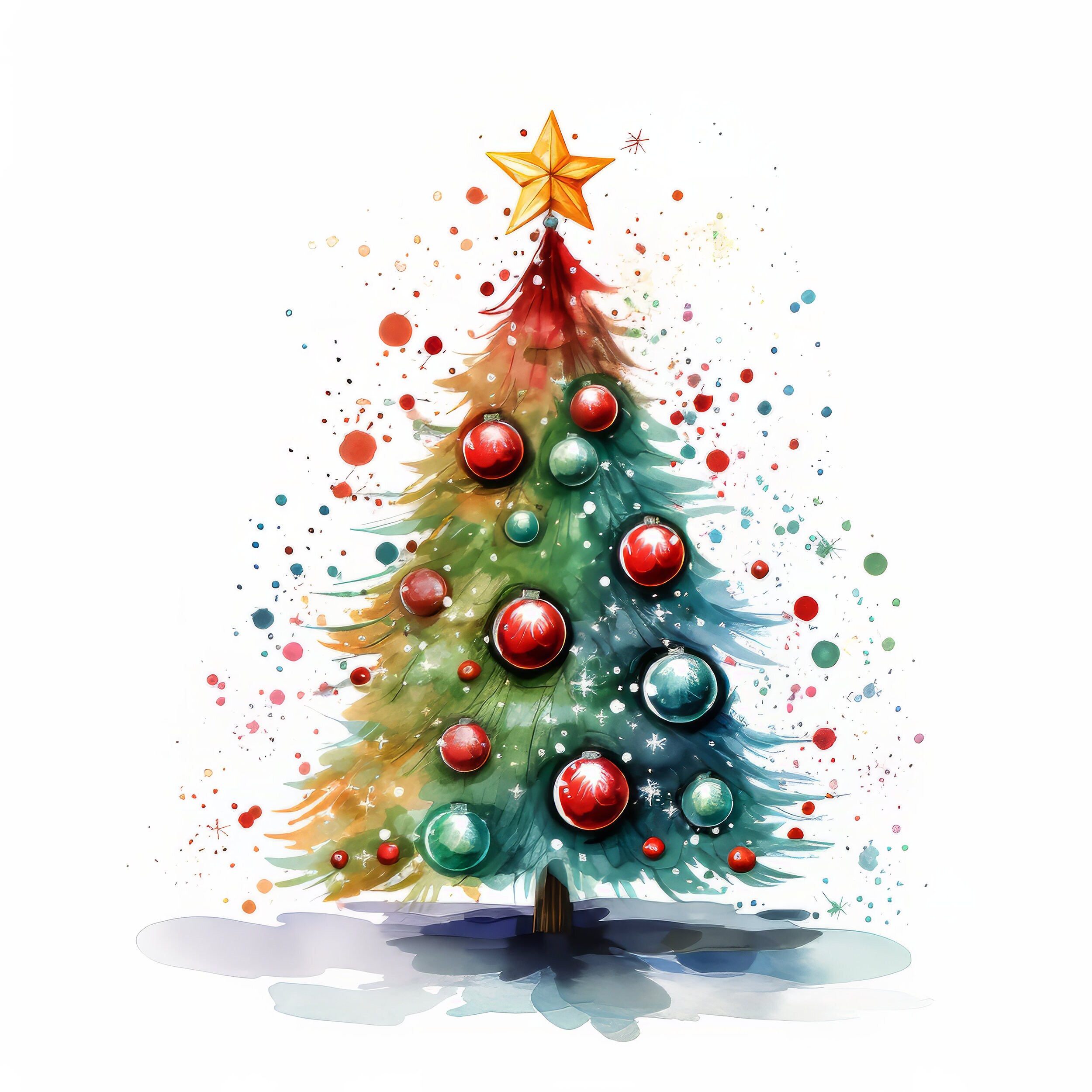 Christmas TREES Clipart Bundle 2 300 Dpi High Quality Commercial Use 10 ...