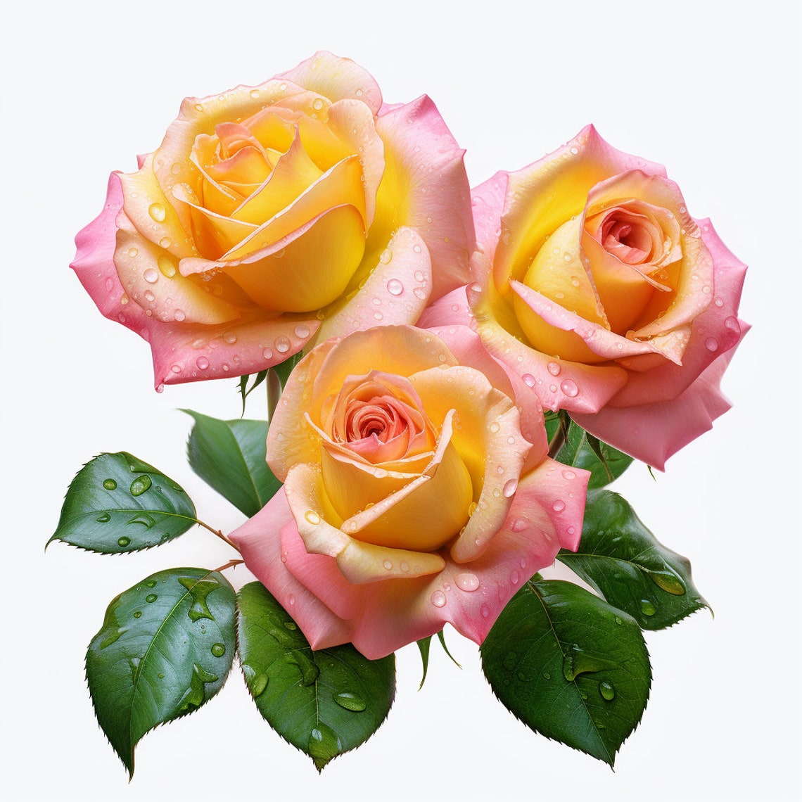 Beautiful Roses Clipart Bundle 300 Dpi High Quality 12 Light ...