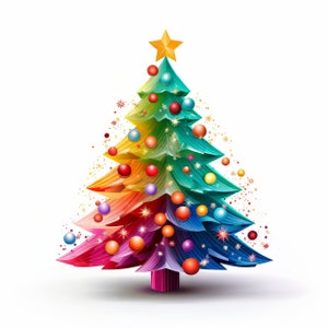 Christmas TREES | Clipart Bundle 4 | 300 Dpi High Quality | Commercial ...