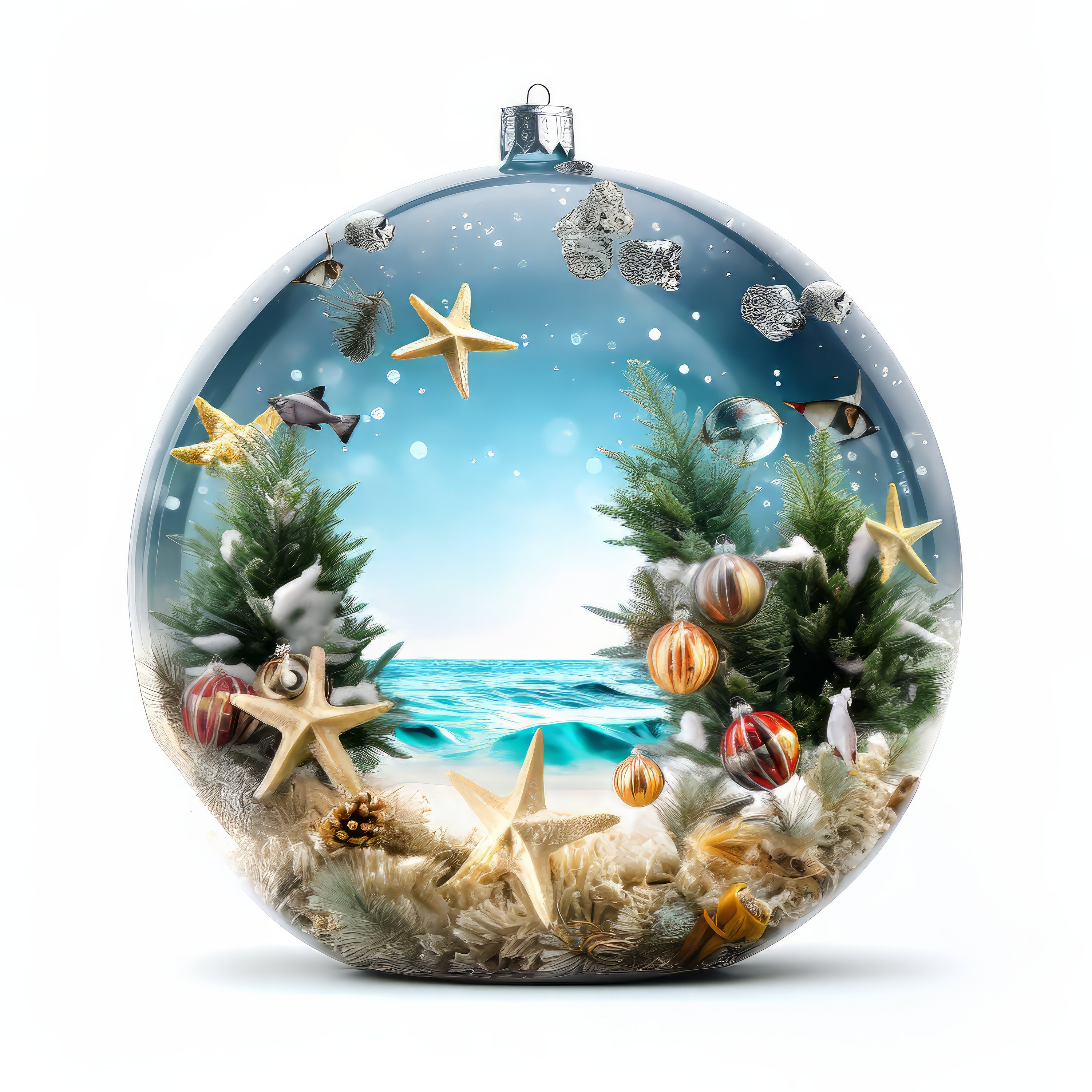 Christmas Beach Themed Clipart Bundle | 300 Dpi High Quality ...