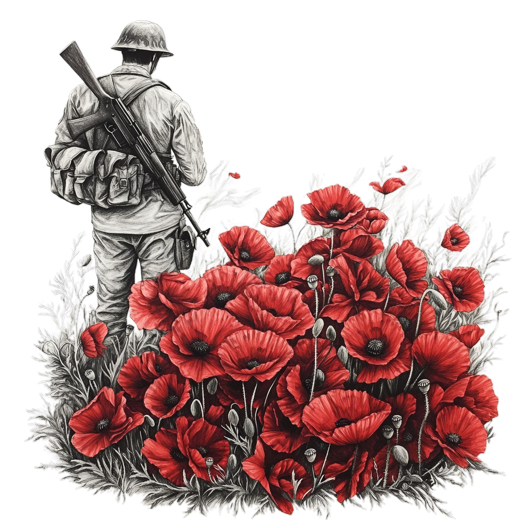 Poppies Clipart Bundle: Remembrance Day Graphics (digital Download ...
