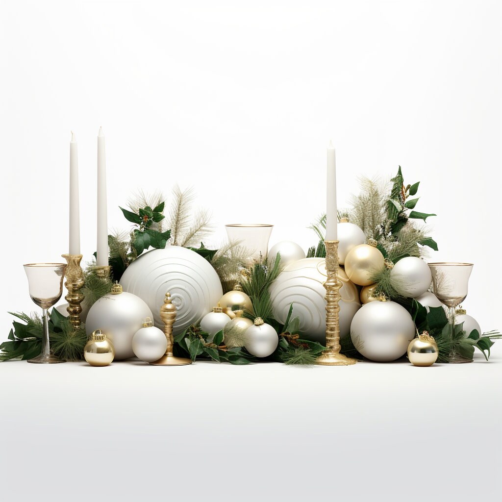 Christmas TABLE DECORATIONS Clipart Bundle 1 300 Dpi High Quality ...