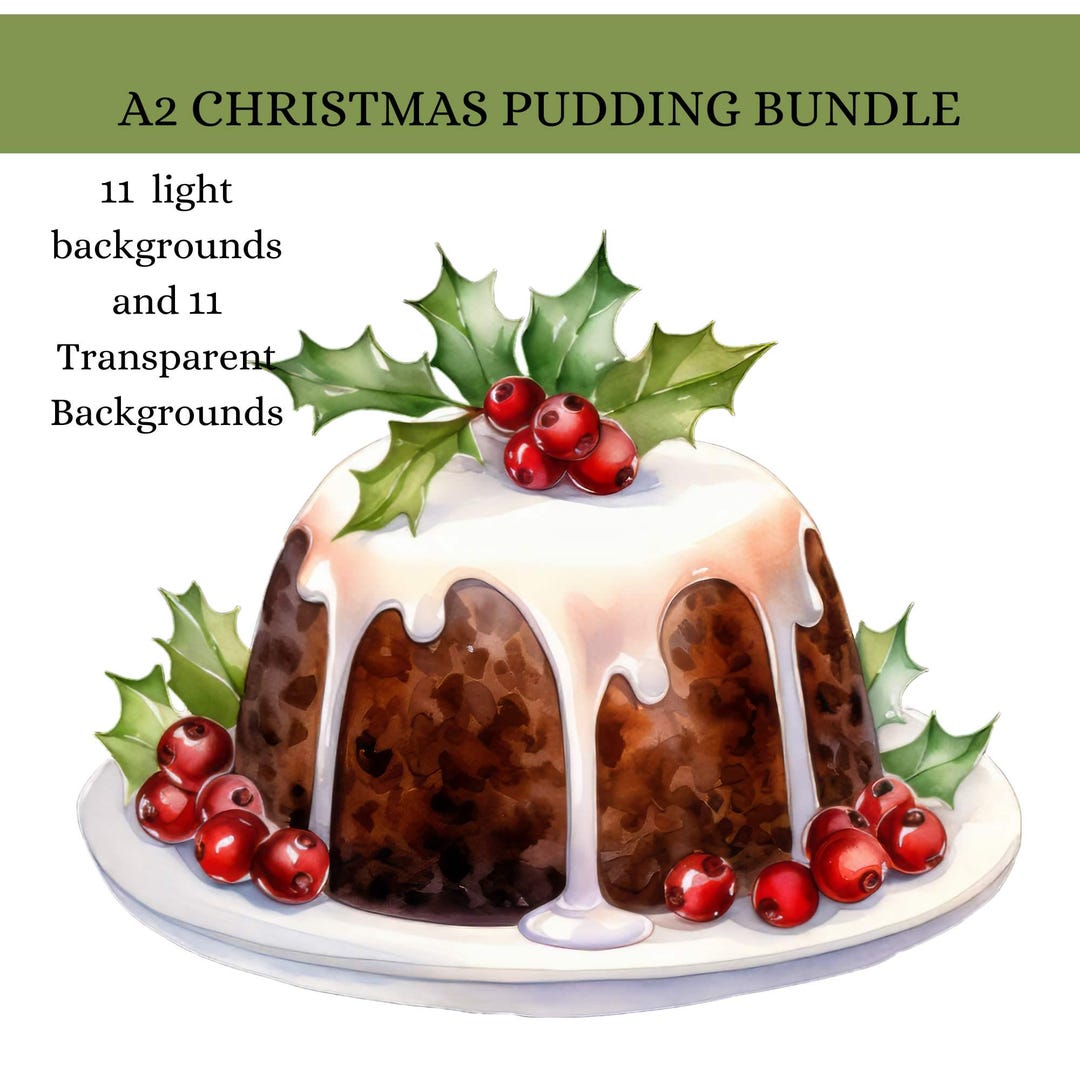Christmas PUDDING | Clipart Bundle 1 | 300 Dpi High Quality ...