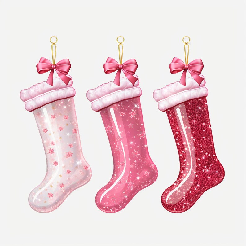 Christmas Stockings Clipart Bundle 1 | 300 Dpi High Quality ...