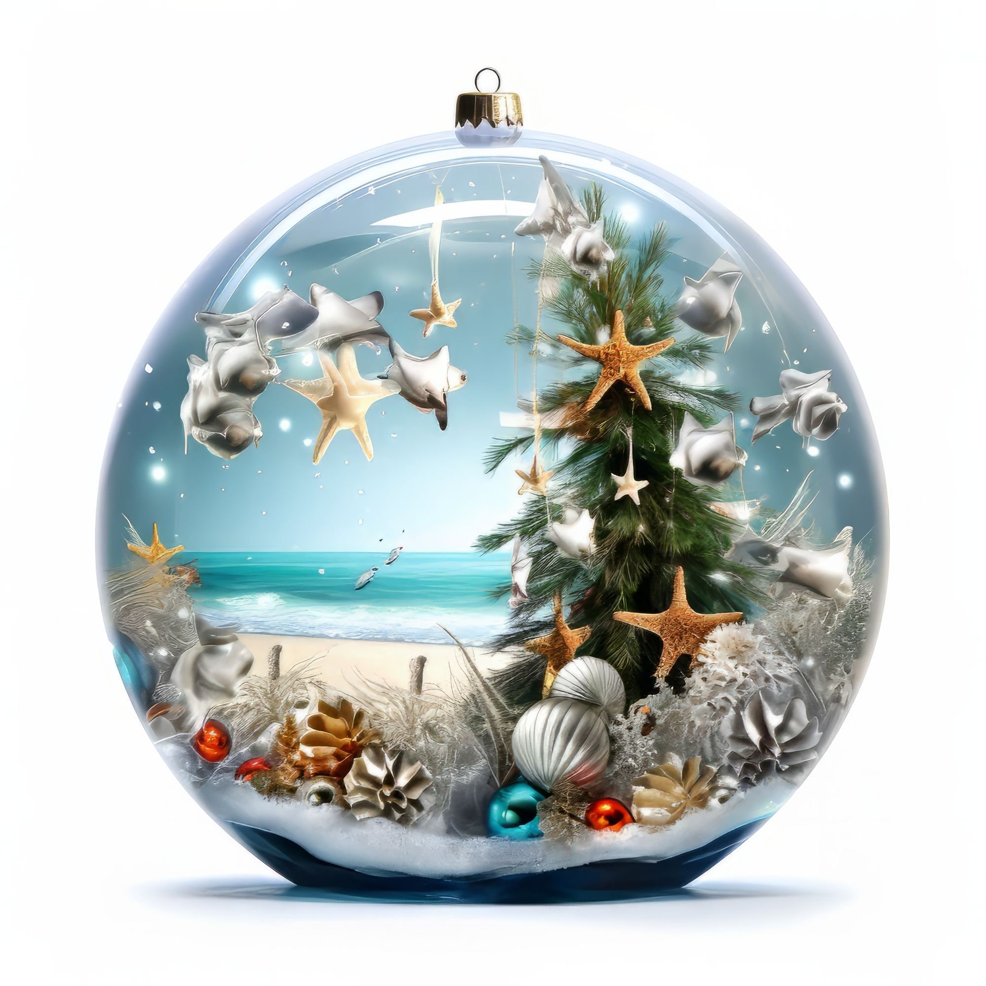 Christmas Beach Themed Clipart Bundle | 300 Dpi High Quality ...