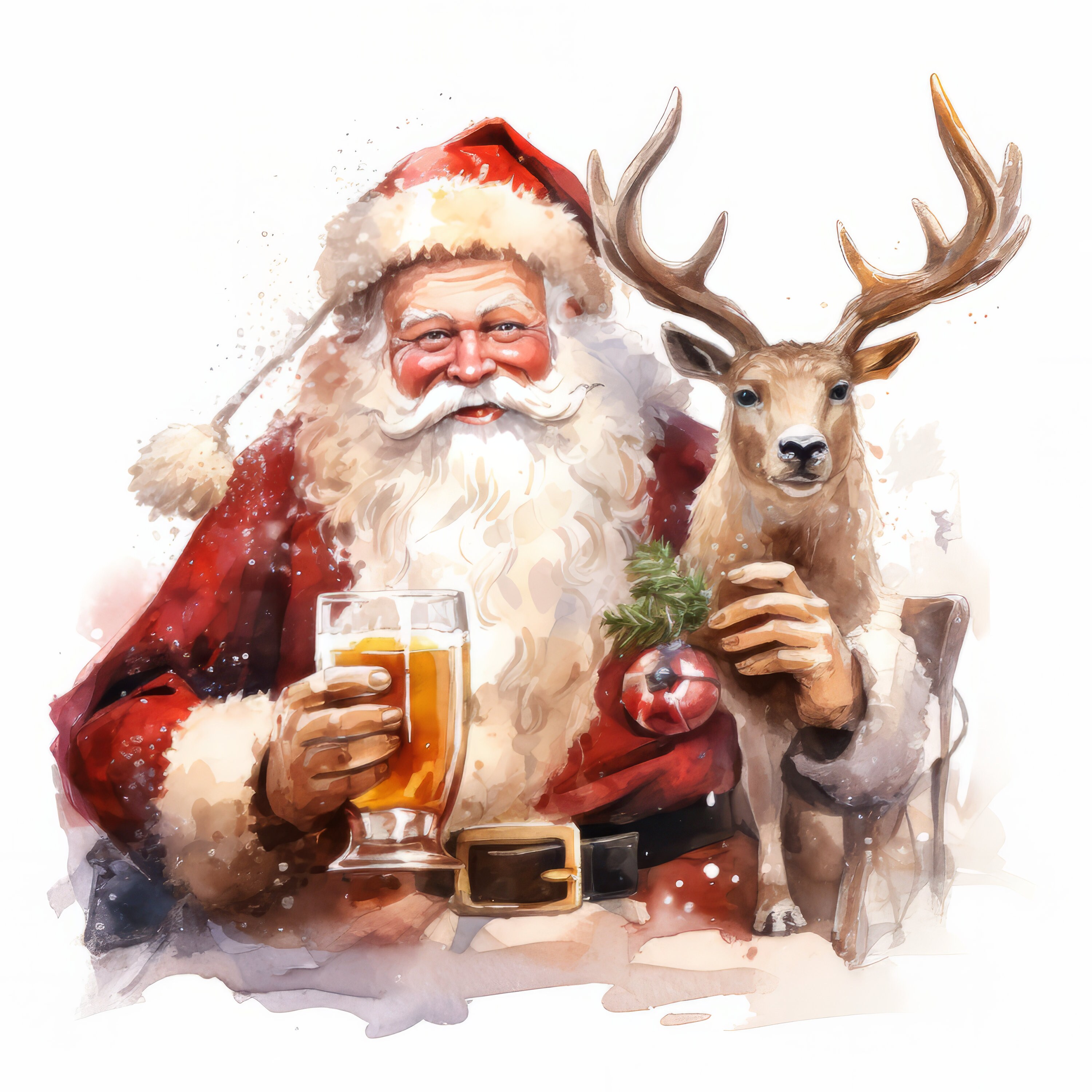 CHRISTMAS Santa is Done Clipart Bundle | High Quality Png's | Instant ...