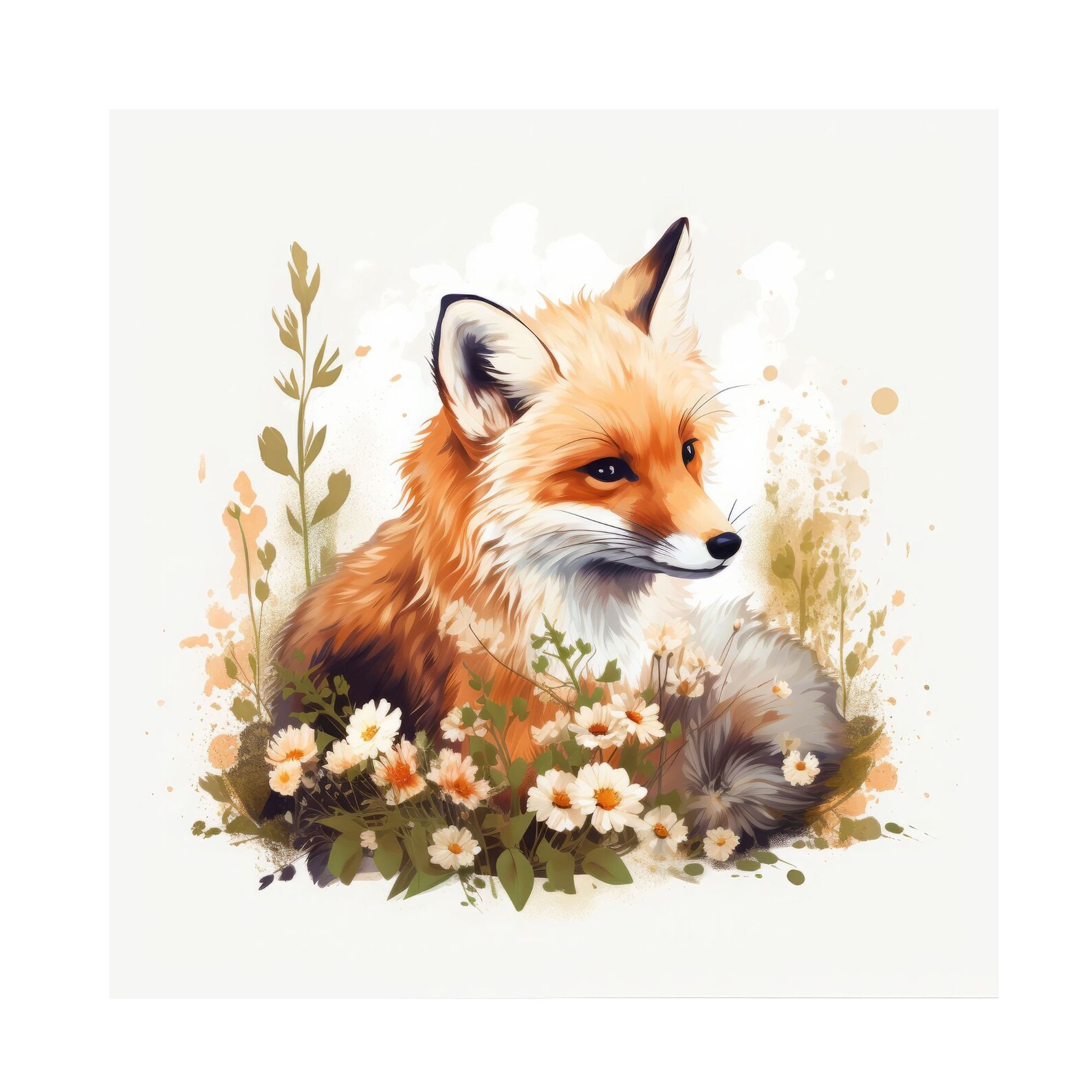 Beautiful Foxes Clipart Bundle. 17 Files High Quality 300 Dpi Clipart ...