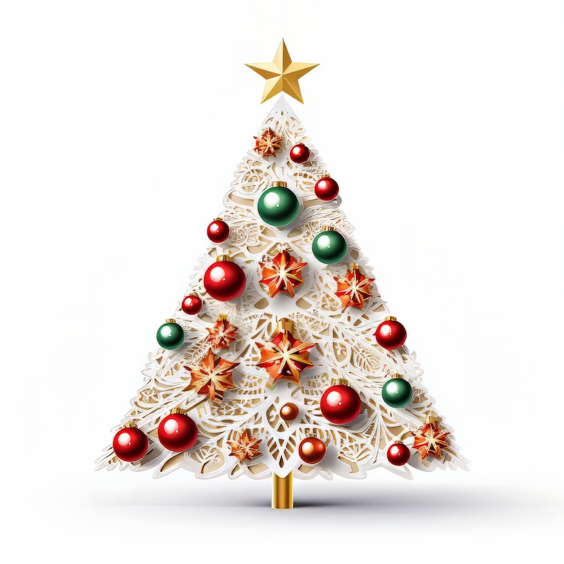 Christmas TREES Clipart Bundle 4 300 Dpi High Quality Commercial Use 10 ...