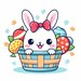 EASTER Easter Baskets Clipart Bundle 1 High Quality Png's 300 DPI ...