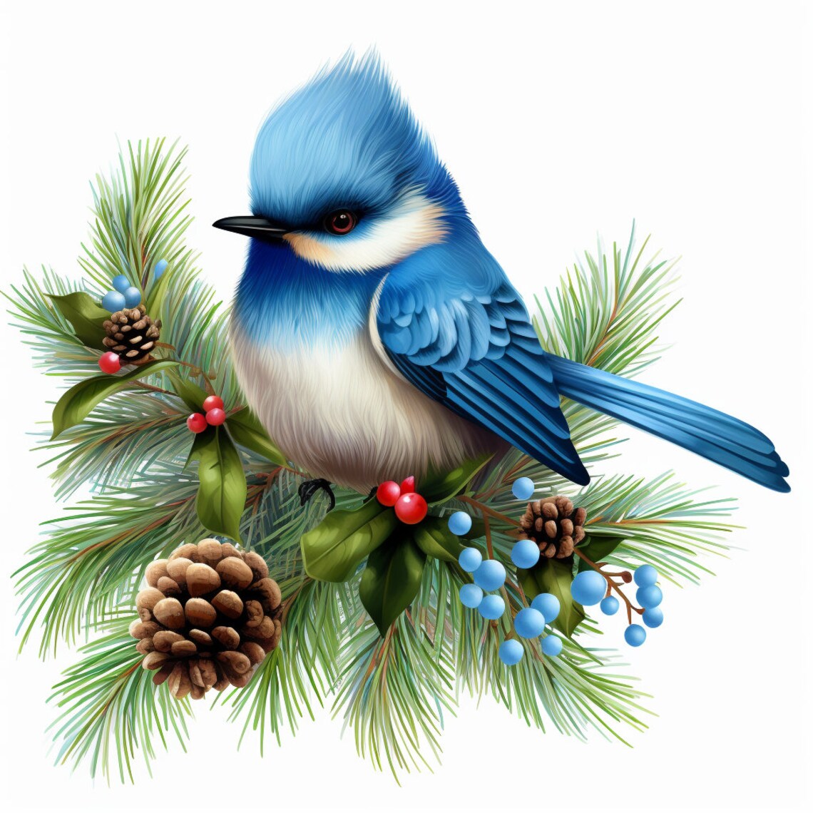 Christmas Birds Clipart Bundle 300 Dpi High Quality - Etsy