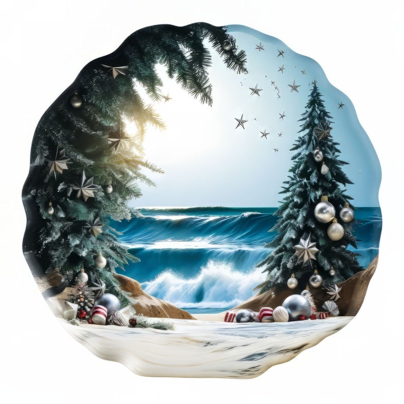 Christmas Beach Themed Clipart Bundle | 300 Dpi High Quality ...