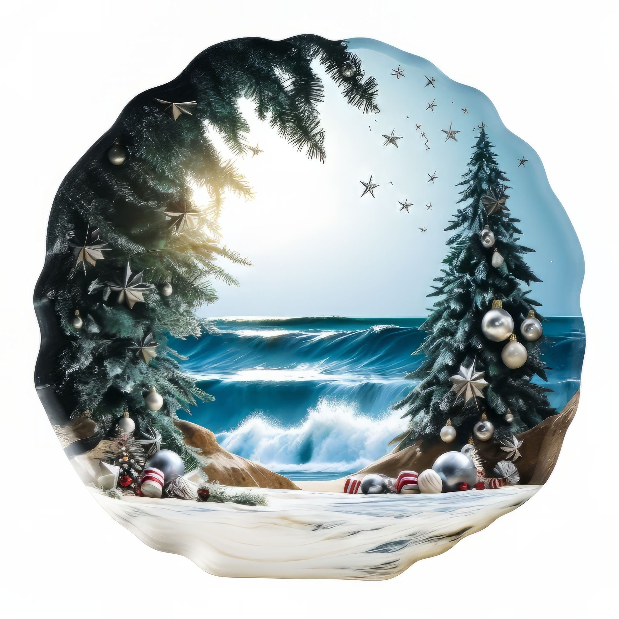 Christmas Beach Themed Clipart Bundle | 300 Dpi High Quality ...