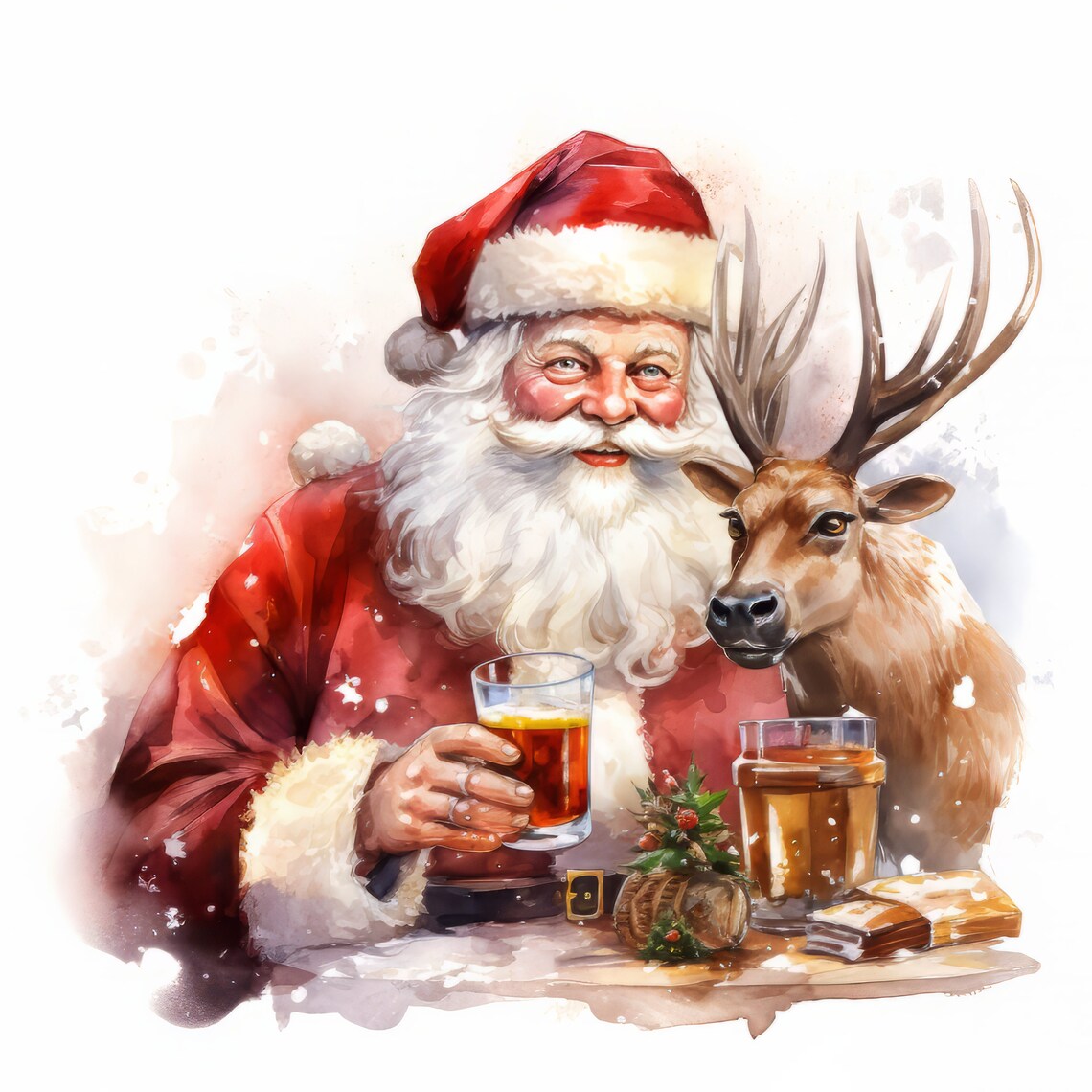 CHRISTMAS Santa is Done Clipart Bundle | High Quality Png's | Instant ...