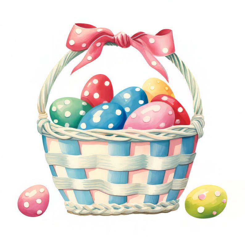 EASTER - Easter Baskets Clipart Bundle 1 | High Quality Png's | 300 DPI ...