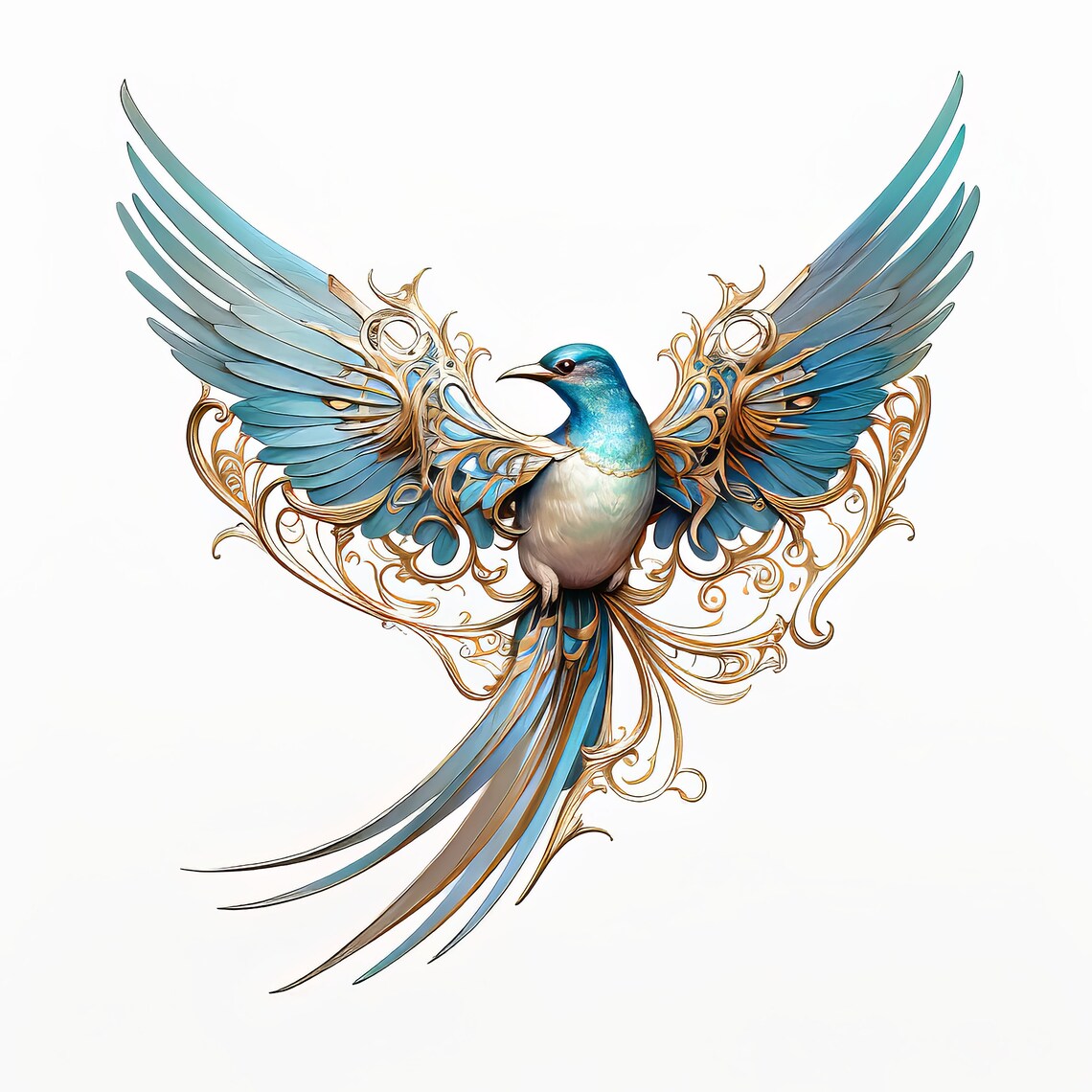 Crystal Flying Birds Bundle 300 Dpi High Quality - Etsy