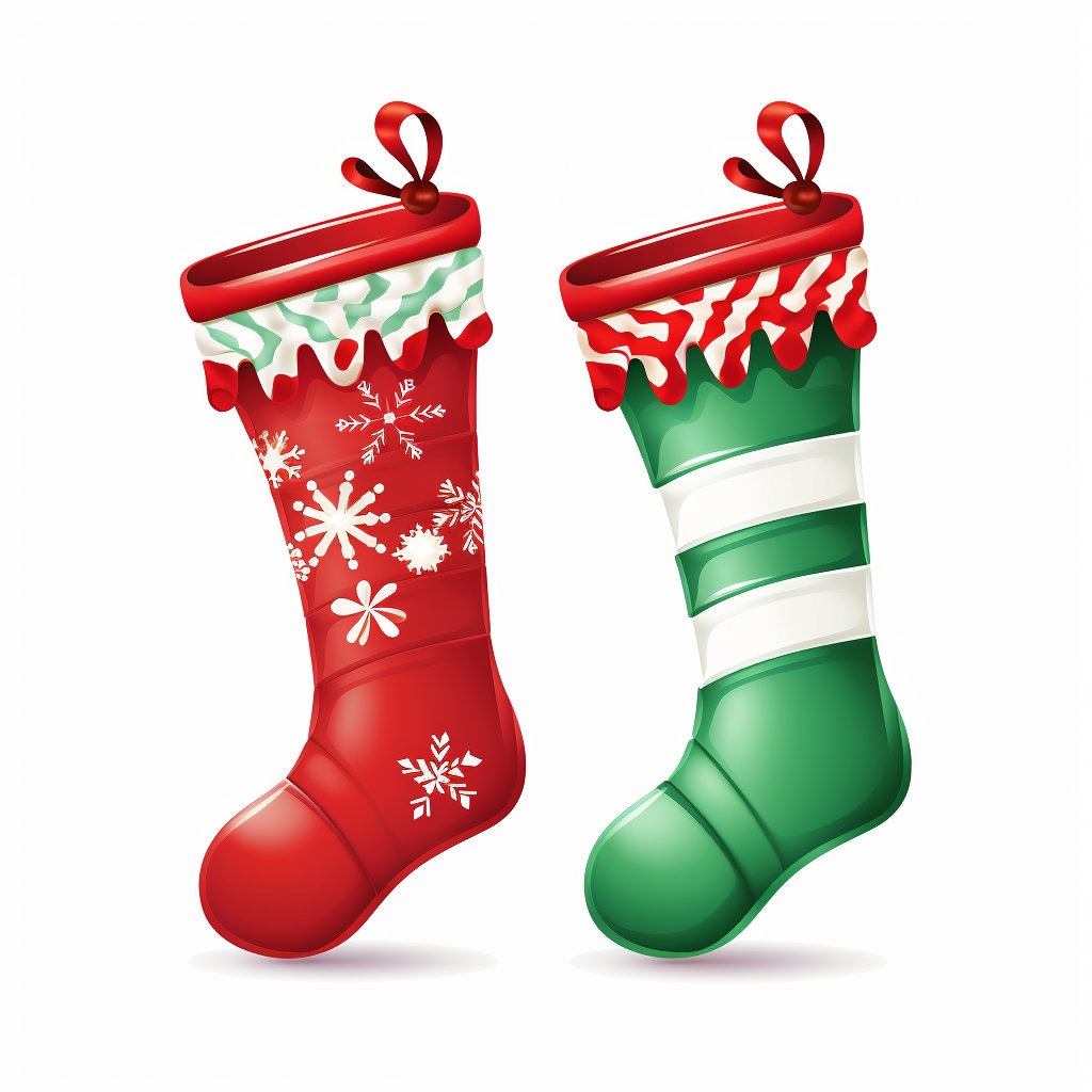 Christmas Stockings Clipart Bundle 1 | 300 Dpi High Quality ...