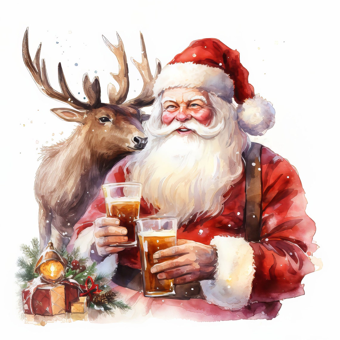 CHRISTMAS Santa is Done Clipart Bundle High Quality Png's Instant ...