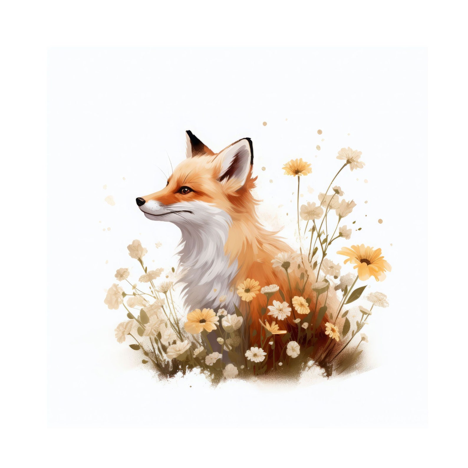 Beautiful Foxes Clipart Bundle. 17 Files High Quality 300 Dpi Clipart ...