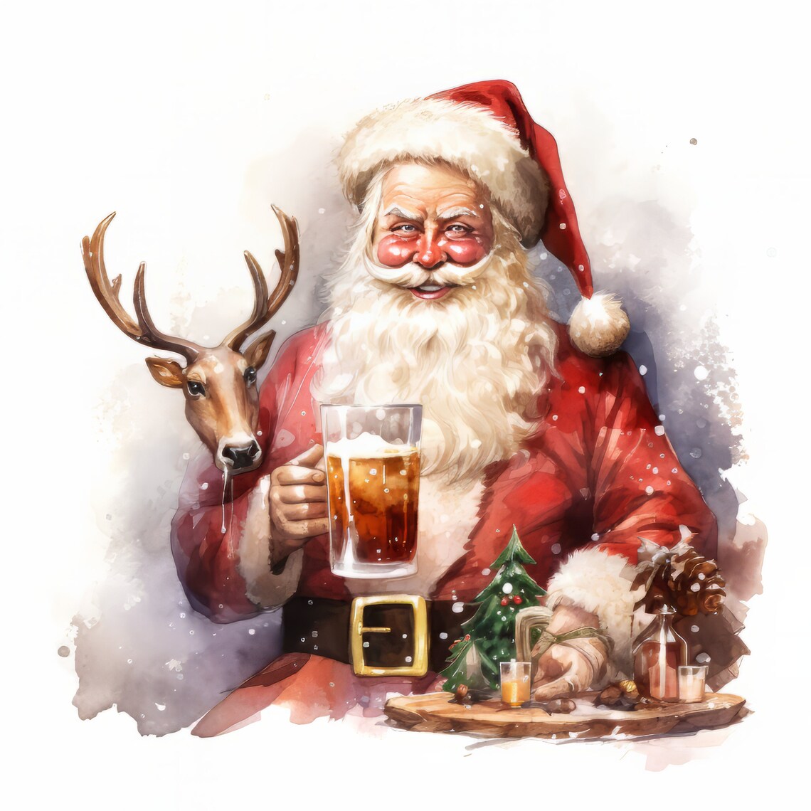 CHRISTMAS Santa is Done Clipart Bundle High Quality Png's Instant ...