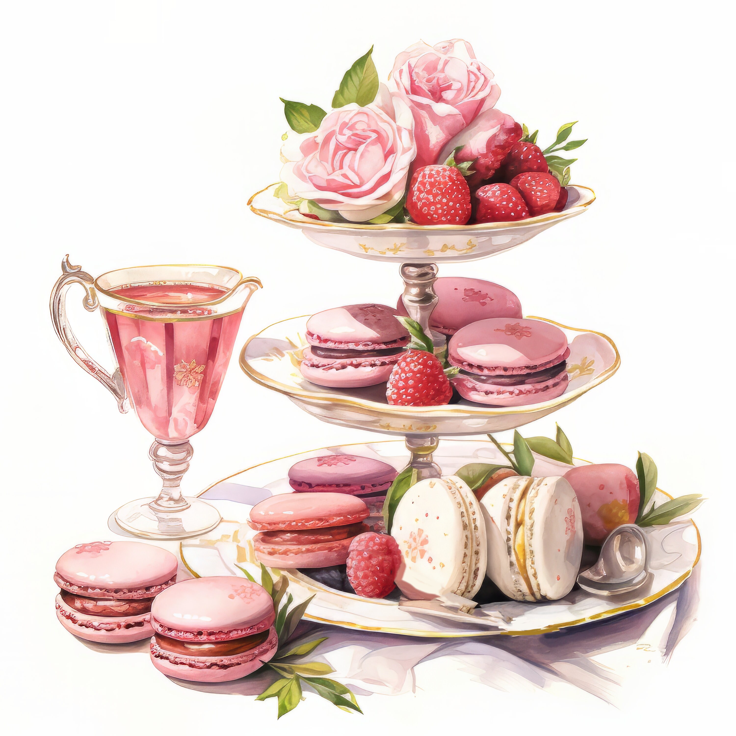 High Tea Clipart Bundle 1 | High Quality Png's | 300 DPI | Digital ...