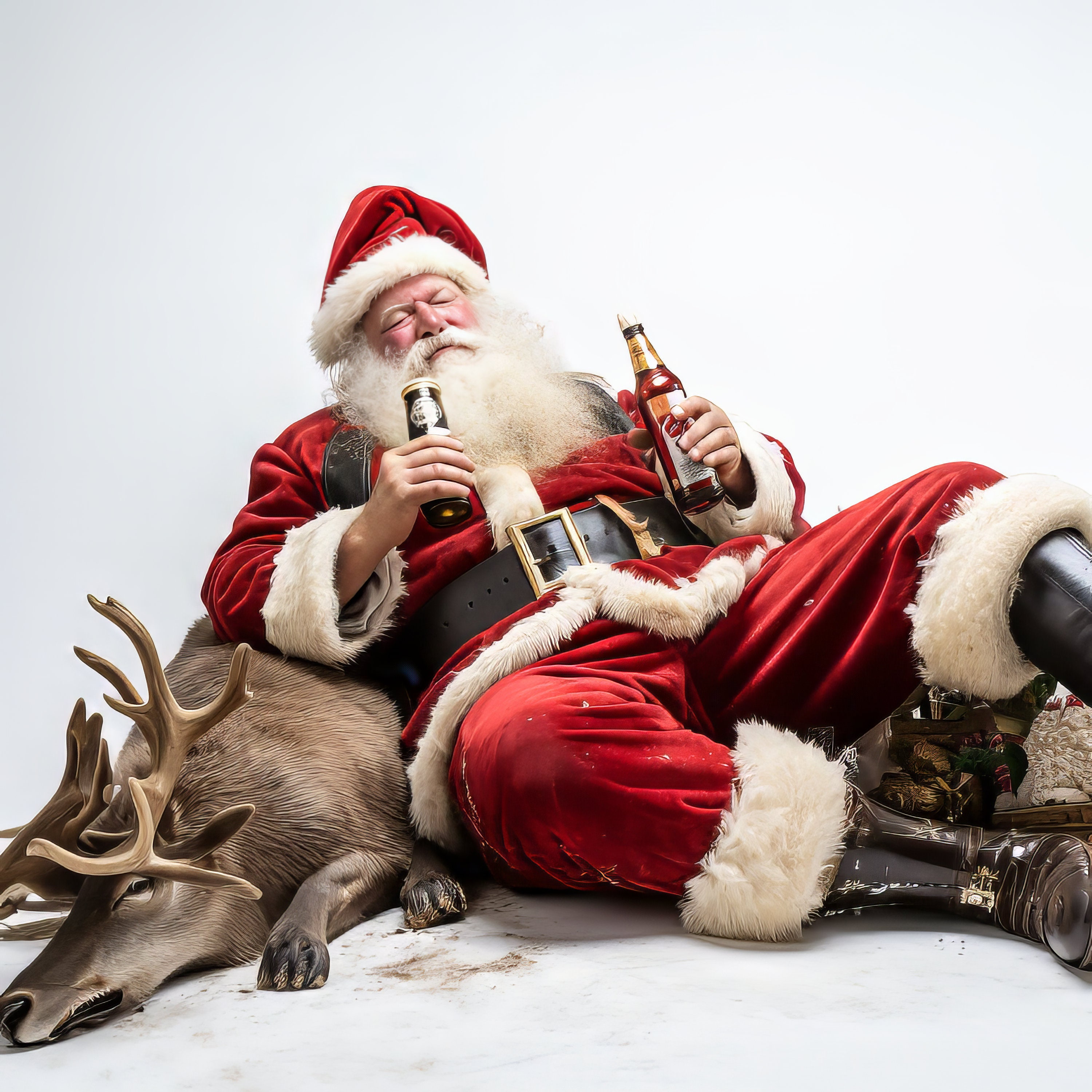 CHRISTMAS Santa is Done Clipart Bundle | High Quality Png's | Instant ...