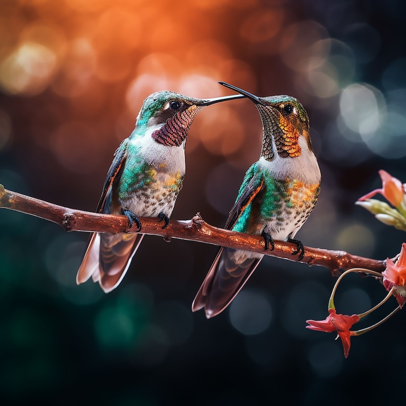 Hummingbird Clipart Bundle. 15 PNG Files Realistic Bird Clipart Great ...