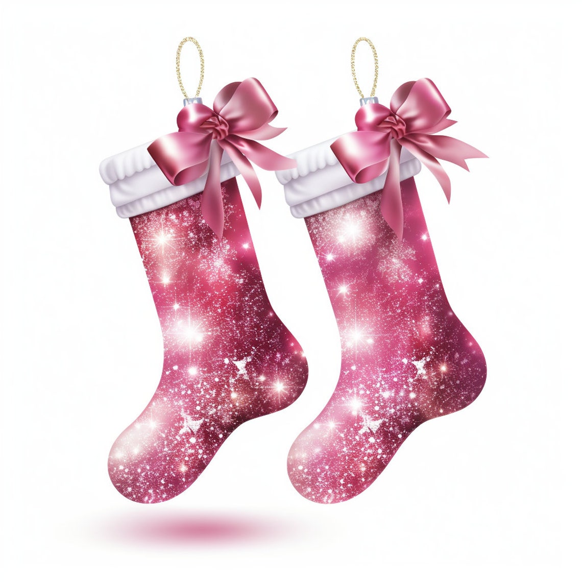 Christmas Stockings Clipart Bundle 6 300 Dpi High Quality Commercial ...