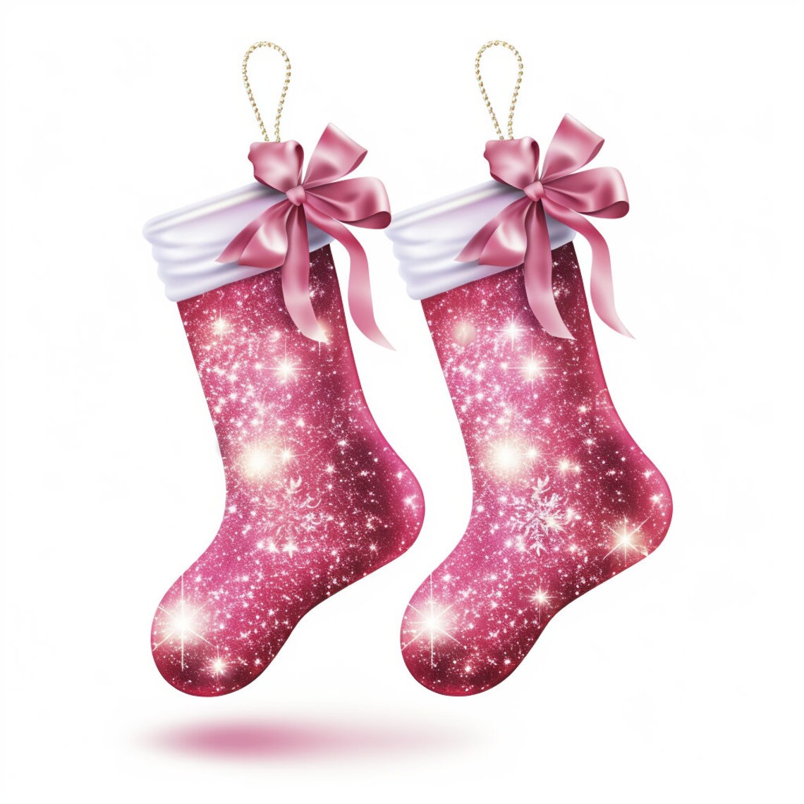 Christmas Stockings Clipart Bundle 6 300 Dpi High Quality Commercial ...