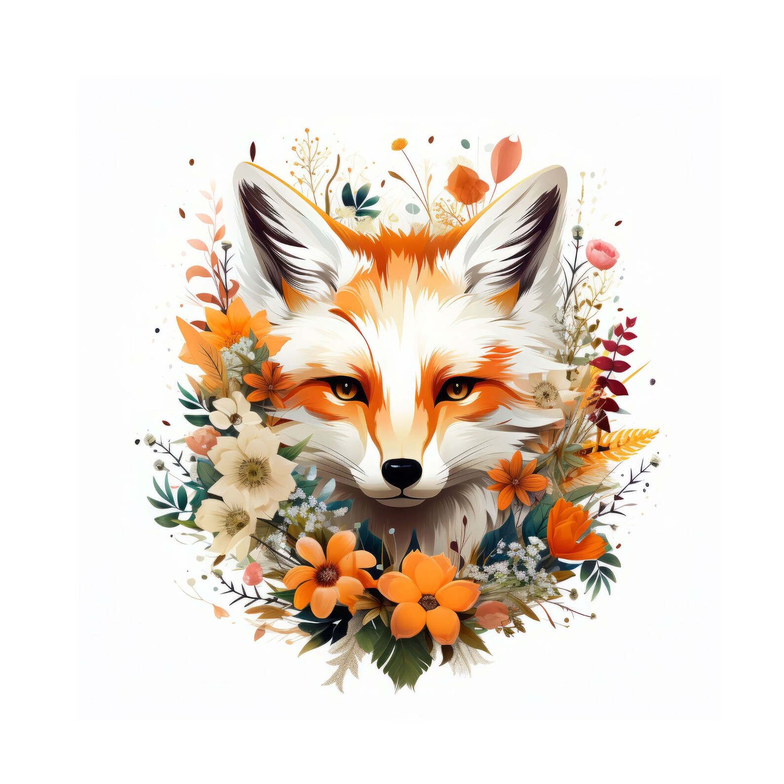 Beautiful Foxes Clipart Bundle. 17 Files High Quality 300 Dpi Clipart ...
