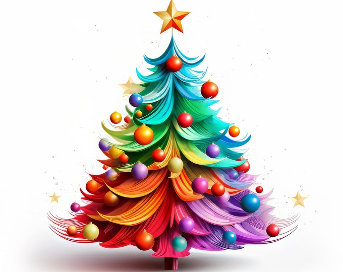 Christmas TREES | Clipart Bundle 4 | 300 Dpi High Quality | Commercial ...