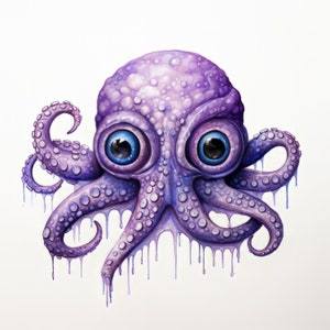 OCTOPUS Clipart Bundle | High Quality | 300 Dpi | 13 Transparent ...