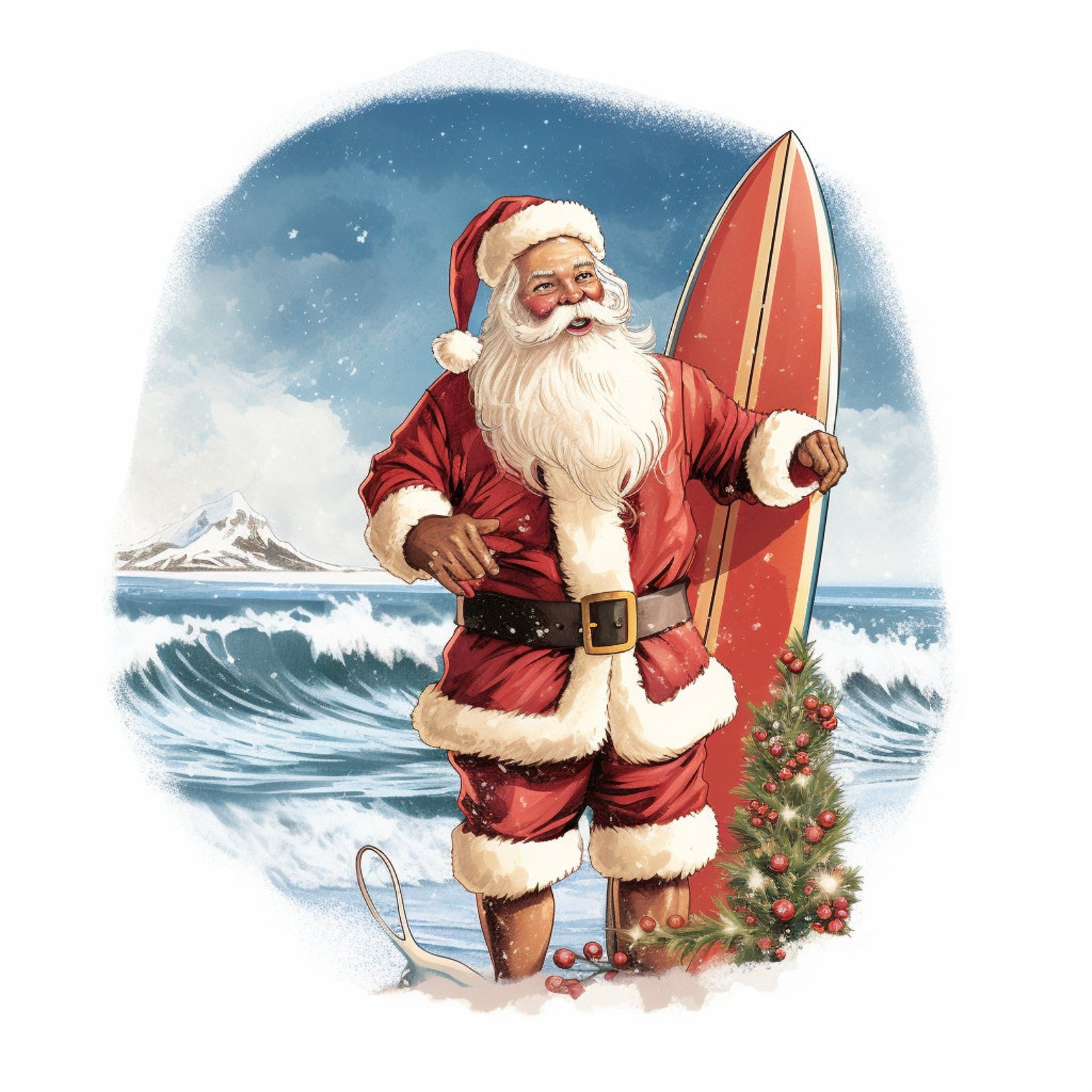 CHRISTMAS Santa Clipart | High Quality Png's | 300 DPI | Instant ...