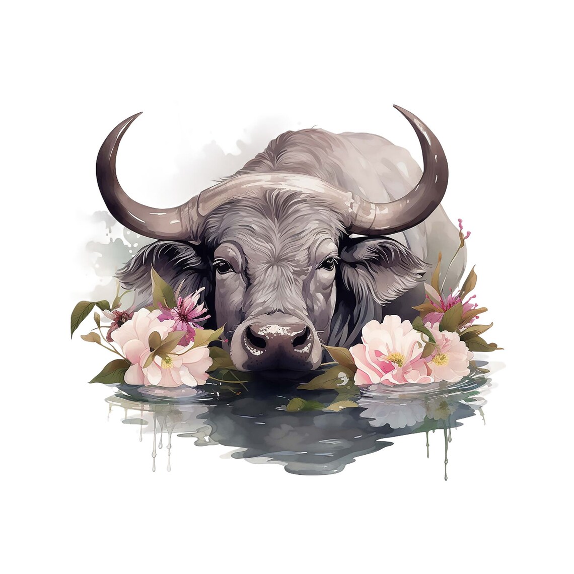 Transparent Background Water Buffalo Clipart Bundle 10 - Etsy