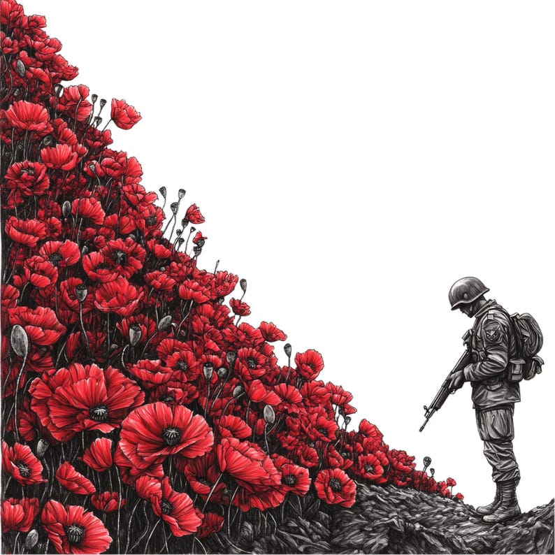 Poppies Clipart Bundle: Remembrance Day Graphics (digital Download ...